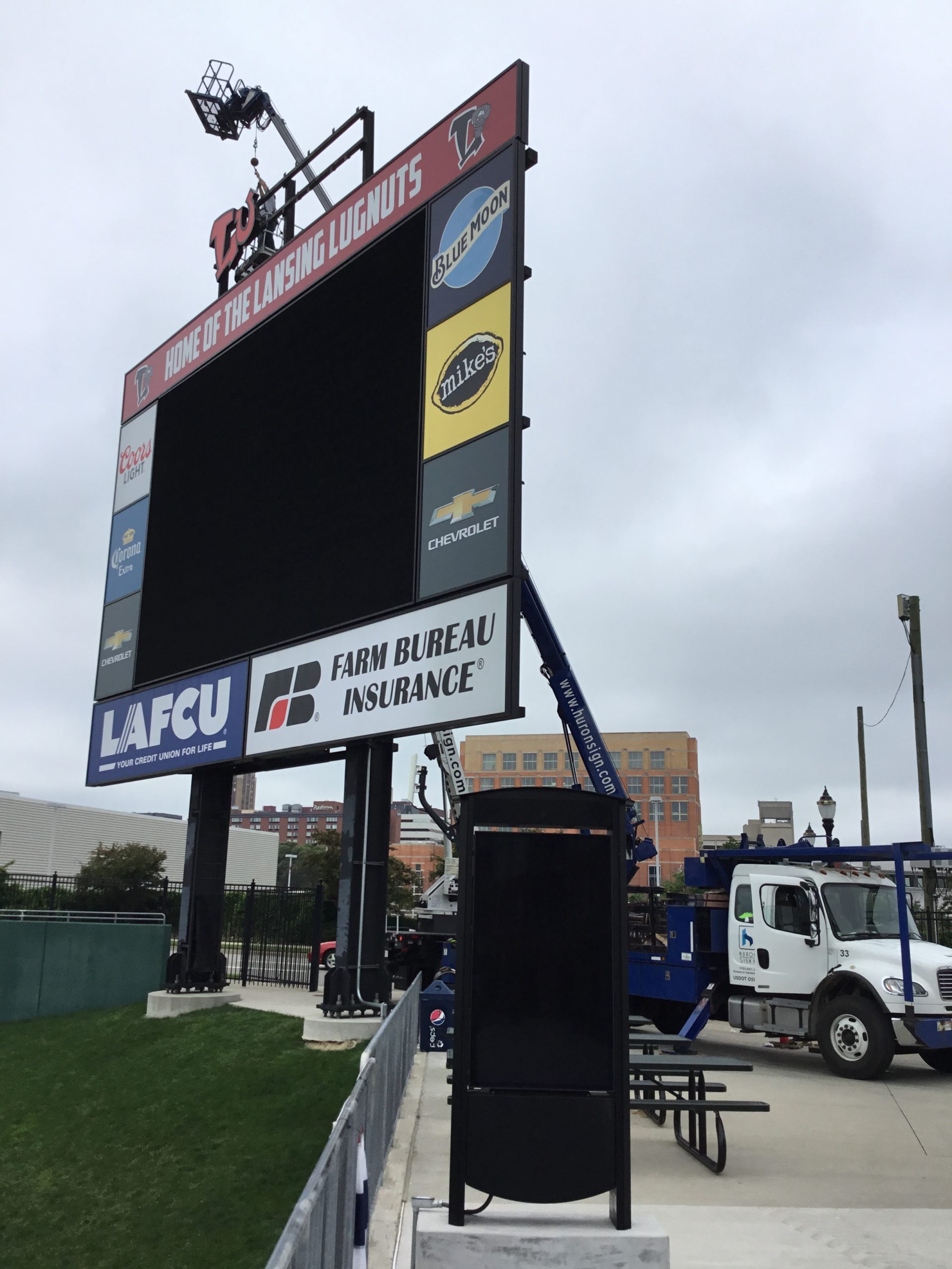 Electronic Message Pylon Sign for Sports Venue in MI | Case Study
