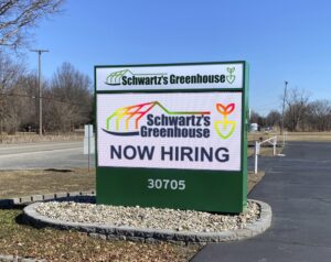 Schwartz's Greenhouse - Romulus, MI | Johnson Sign Company