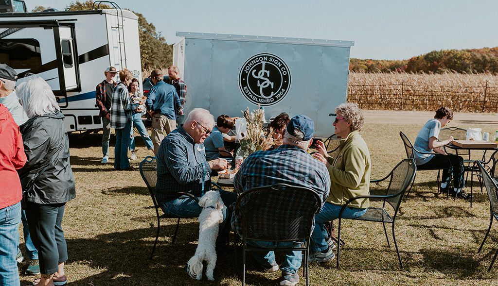 Johnson Sign Co. Team Bonding at Uncle John’s Cider Mill