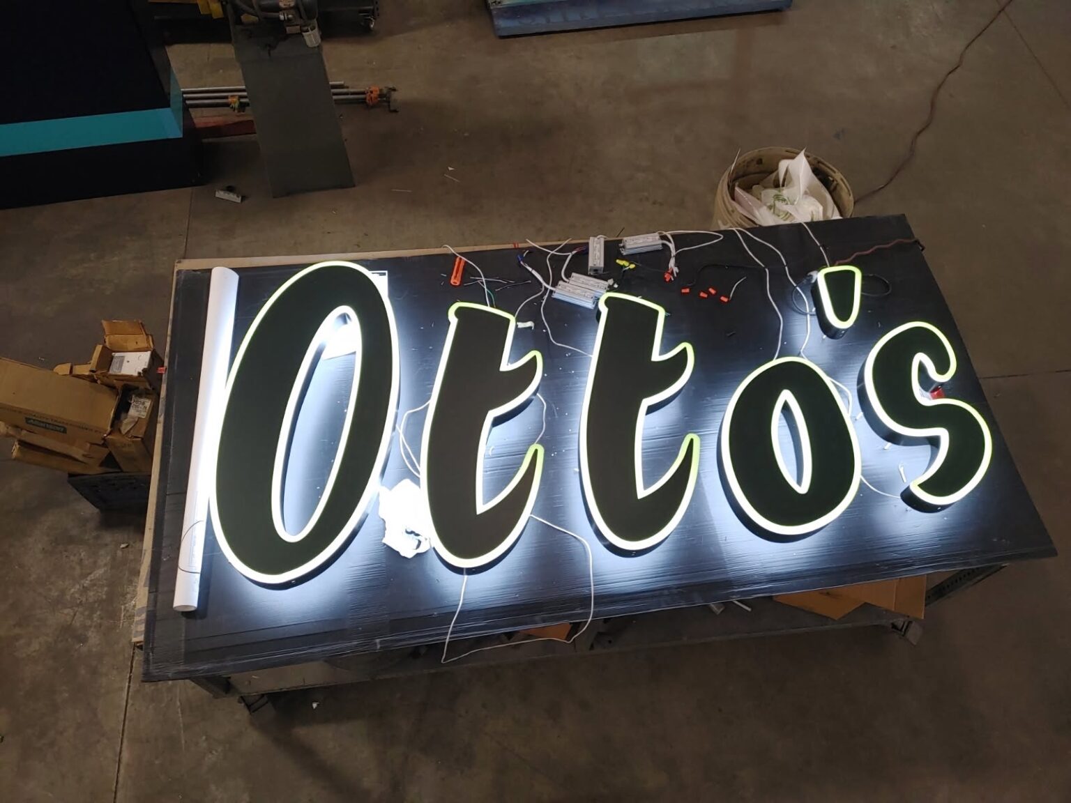 Custom LED Signage for Retro Arcade Venue | Wall Sign